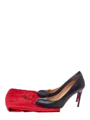 CHRISTIAN LOUBOUTIN Round Toe Stiletto Heel Pumps - Black