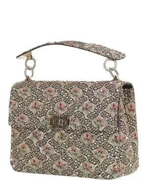 Valentino Garavani Rockstud Spike Floral-print Tote Bag - Neutrals