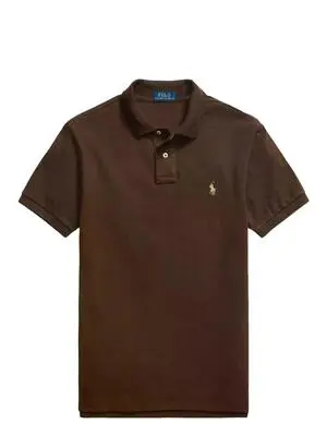 Polo Ralph Lauren Mesh Pony-embroidered Polo Shirt - Brown