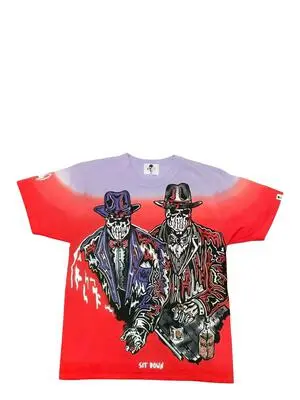 WARREN LOTAS Sit Down Graphic-print T-shirt - Red