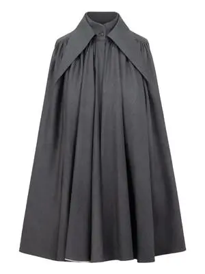 THE ARKOW Zola High Neck Blouse - Grey