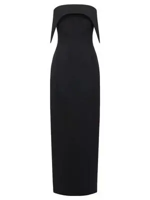 THE ARKOW Talia Strapless Maxi Dress - Black