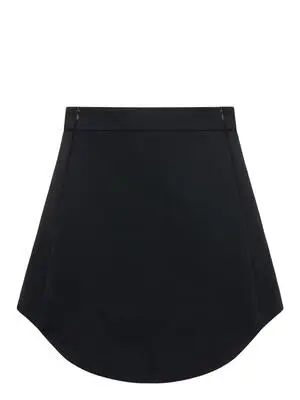 THE ARKOW The Ark Rose Curved-hem Mini Skirt - Black