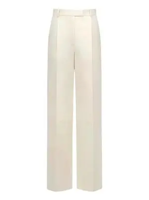 THE ARKOW Katherine Wide-leg Trousers - Neutrals