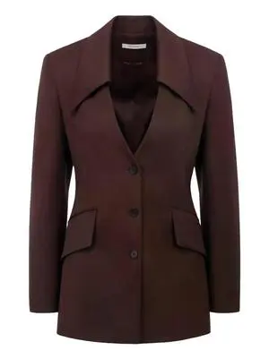 THE ARKOW Natasha Single-breasted Blazer - Brown