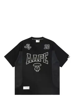 AAPE BY *A BATHING APE Moonface Varsity T-shirt - Black