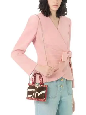 Valentino Garavani Rockstud Mini Shopping Bag - Brown