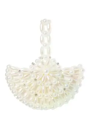 0711 TBILISI Selene Faux-Pearl Tote Bag Neutrals