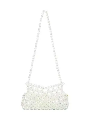 0711 TBILISI Lucy Faux-pearl Mini Bag - Neutrals