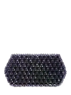 0711 TBILISI Lizzie Beaded Clutch Bag - Blue