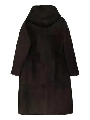 JAMES PERSE Shearling Hooded Coat