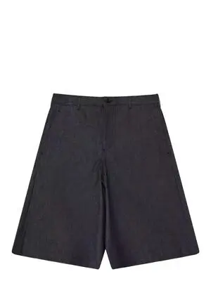 Comme Des Garçons Wide-leg Denim Shorts - Blue