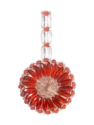 0711 TBILISI Arya Beaded Mini Bag - Red