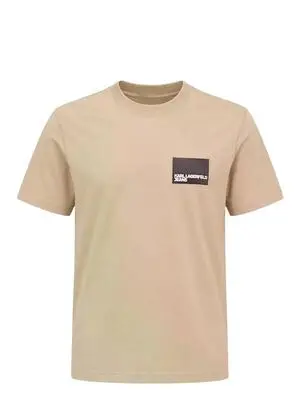Karl Lagerfeld Logo-patch T-shirt - Neutrals