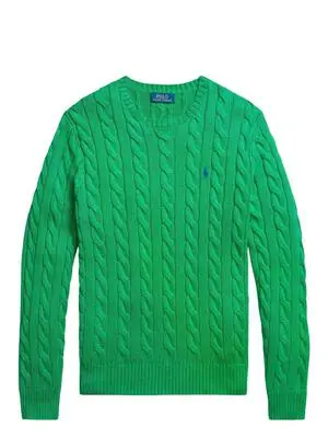 Polo Ralph Lauren Cable Knit Pony Sweater - Green