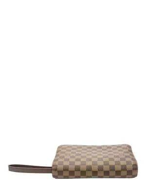 LOUIS VUITTON Saint Louis Zip-up Clutch Bag - Brown
