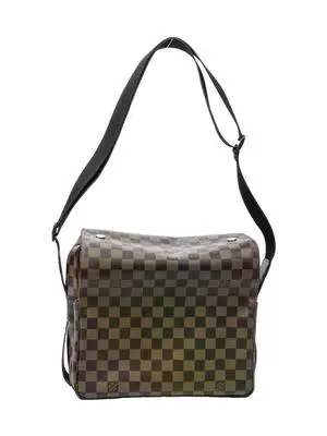LOUIS VUITTON Damier Ebène Naviglio Messenger Bag - Brown
