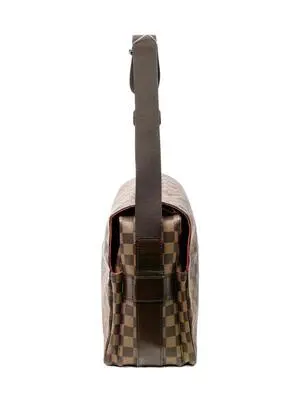 LOUIS VUITTON Damier Ebene Naviglio Messenger Bag - Brown