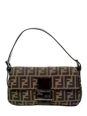 Fendi Zucca Baguette Shoulder Bag - Brown