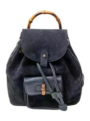 Gucci Bamboo Backpack - Blue