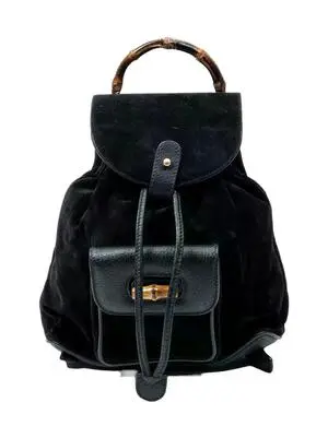 Gucci Mini Bamboo Backpack - Black