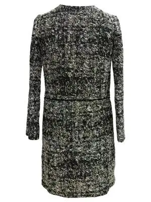 Proenza Schouler Tweed Long Sleeve Mini Dress - Black