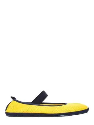 DROGHERIA CRIVELLINI Fu-t Tabi Mesh Ballet Flats - Yellow