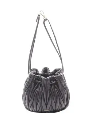 Miu Miu Matelassé Pouch Mini Bag - Black