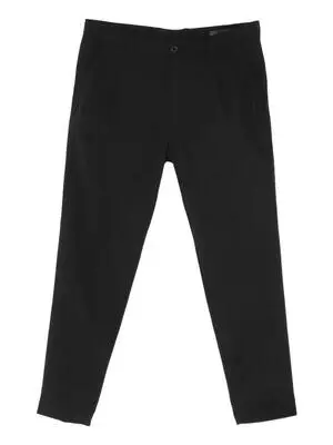 Karl Lagerfeld Logo Plaque Tapered Trousers - Black