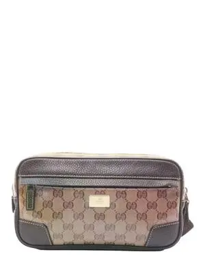 Gucci Gg Crystal Cross Body Bag - Brown