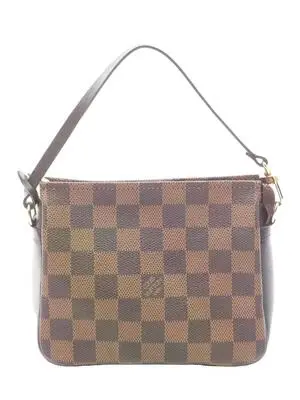LOUIS VUITTON 1999 Troussse Damier Ebène Tote Bag - Brown
