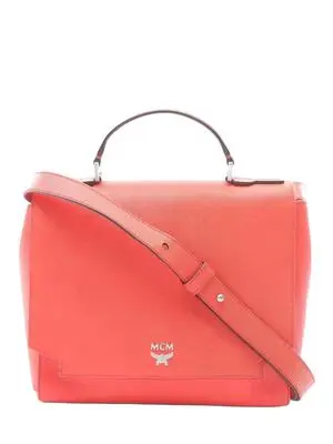 Mcm Leather Shoulder Bag - Orange