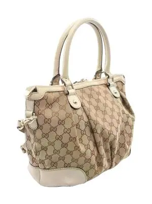 Gucci Gucci Sukey GG-Canvas Handbag Neutrals