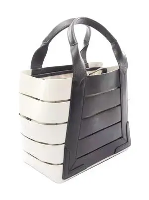 Balenciaga 2000s Marine Leather Tote Bag - Black