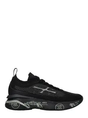 Premiata Moerun Mesh-panel Sneakers - Black