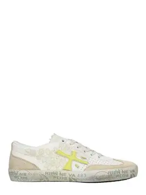 Premiata Davidd Lace-detail Sneakers - Neutrals