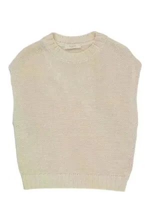 SLOWEAR Zanone Sleeveless Cotton Top - Neutrals