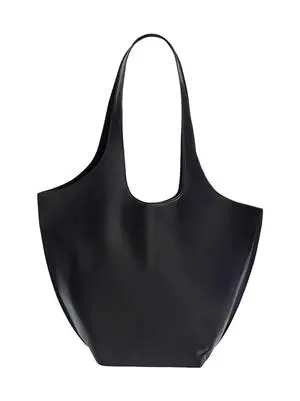 Attico The Attico Large La Scoop Shoulder Bag Black