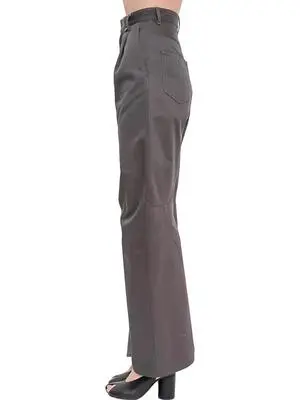 MAISON MARGIELA High-waisted Pleated Trousers - Brown