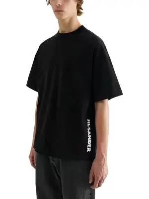 JIL SANDER Cotton Crew-neck T-shirt - Black