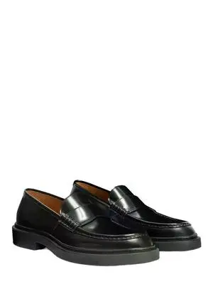 JIL SANDER Calf Leather Loafers - Black