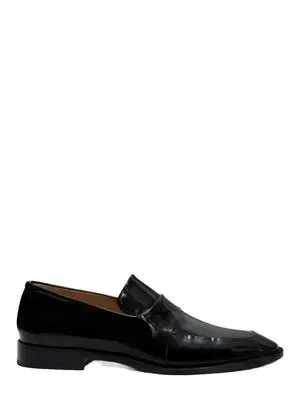 JIL SANDER Round-toe Leather Loafers - Black