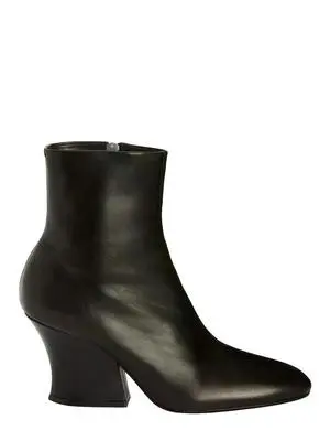 JIL SANDER Block-heel Ankle Boots - Brown