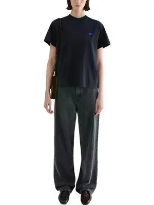 JIL SANDER Crew-neck Cotton T-shirt - Blue