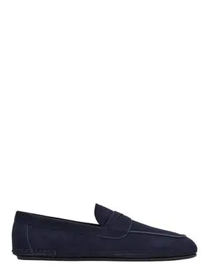 FERRAGAMO Suede Loafer - Blue