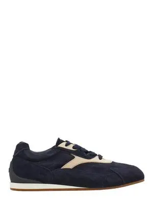 FERRAGAMO Suede Low Top Sneakers - Blue