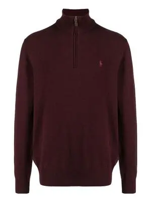 Polo Ralph Lauren Knitted Jumper With Embroidered Pony - Black