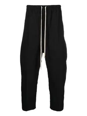 RICK OWENS Astaires Drawstring Cropped Trousers