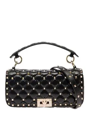 Valentino Garavani Rockstud Quilted Tote Bag - Black