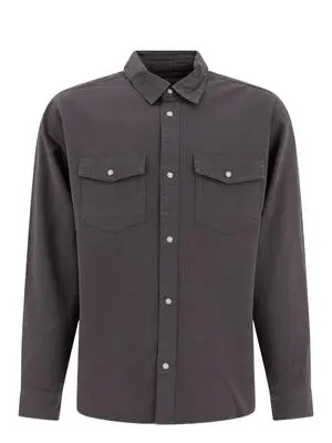 Carhartt Work In Progress L/s Santa Fe Shirt - Grey